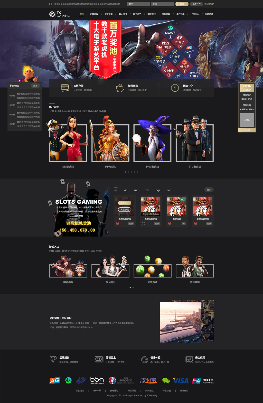 天成集团 - 最全面的包网方案